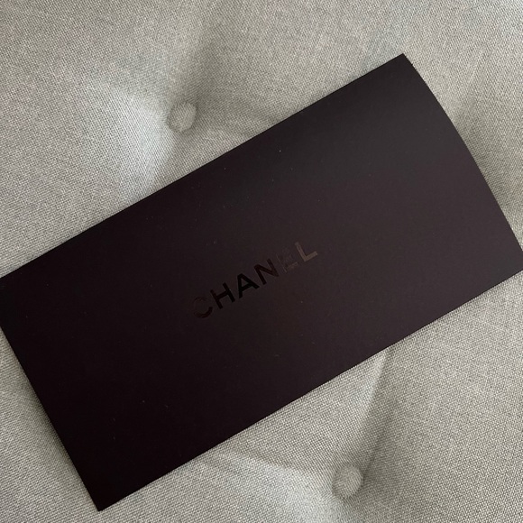 CHANEL | Office | Chanel Black Receipt Envelopepouch New | Poshmark